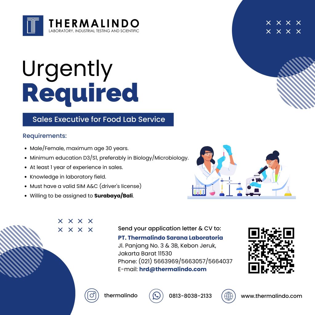 Job Vacancy - PT. THERMALINDO SARANA LABORATORIA
