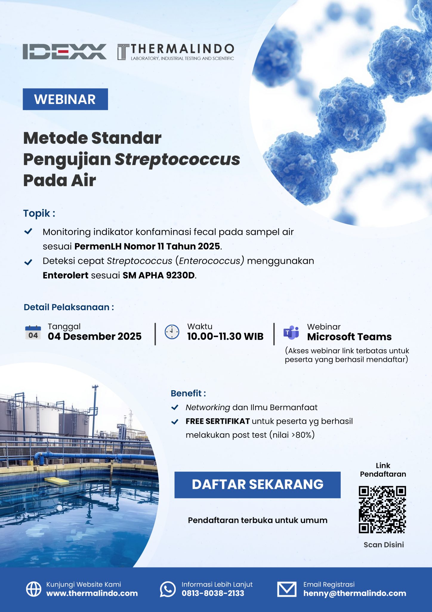 Undangan WEBINAR: Metode Standar Pengujian Streptococcus Pada Air - PT ...